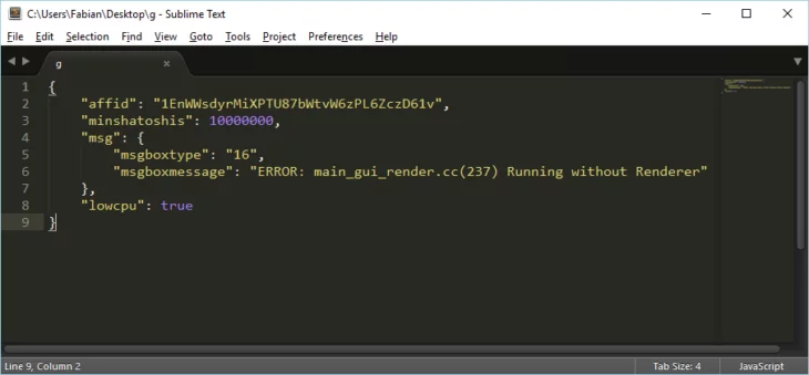 Die erste Ransomware in JavaScript: Ransom32