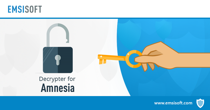 Decrypt Amnesia ransomware with Emsisoft’s free decrypter