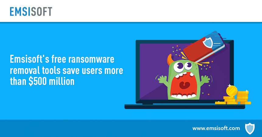 Emsisoft's free ransomware removal tools save users more than $500 million