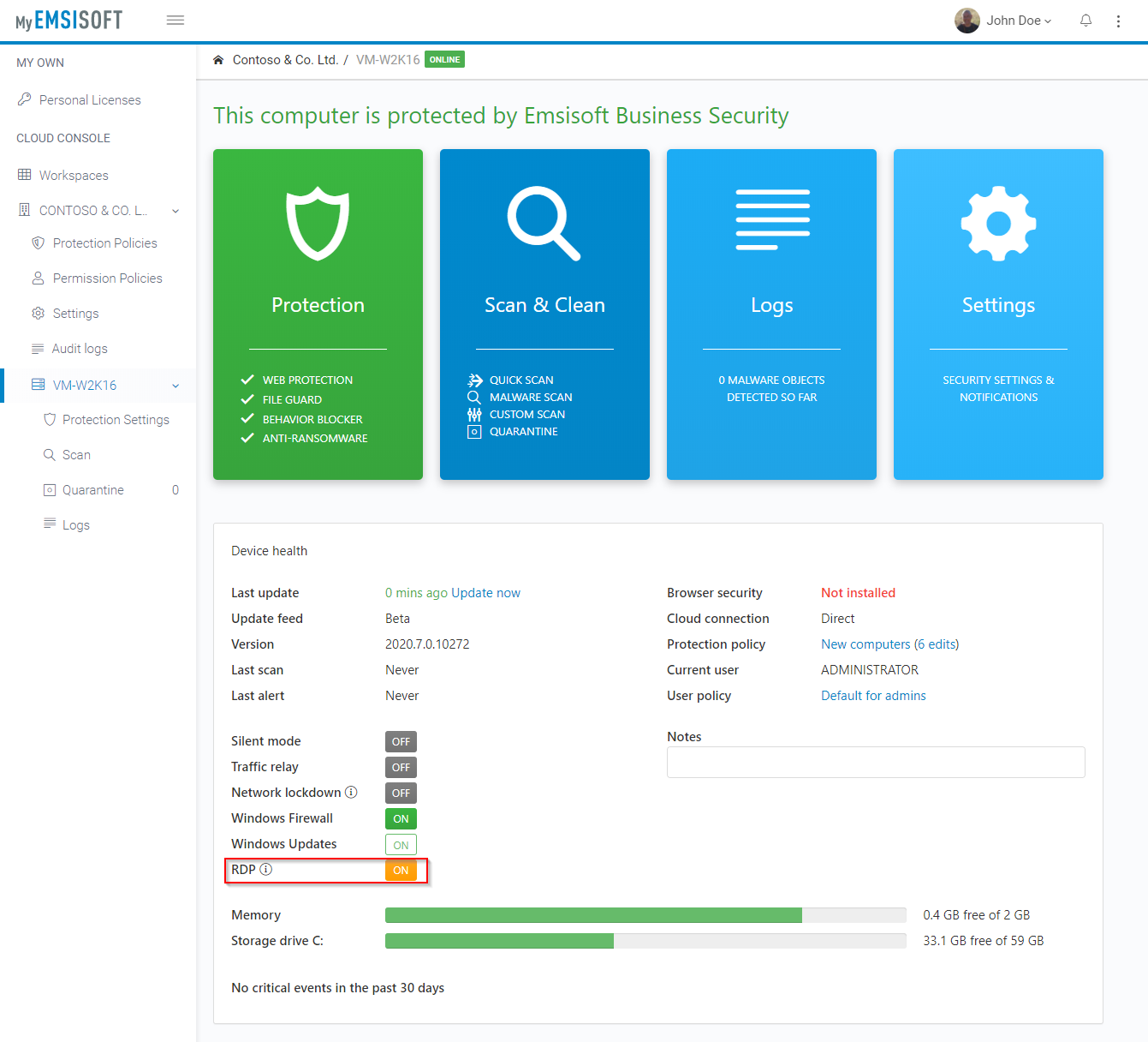 New in 2020.7: New RDP attack alerts & new notifications system