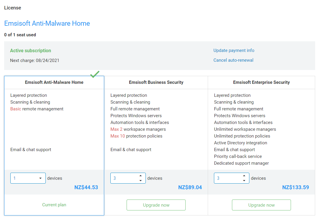 New in 2020.9: Emsisoft Management Console efficiency improvements