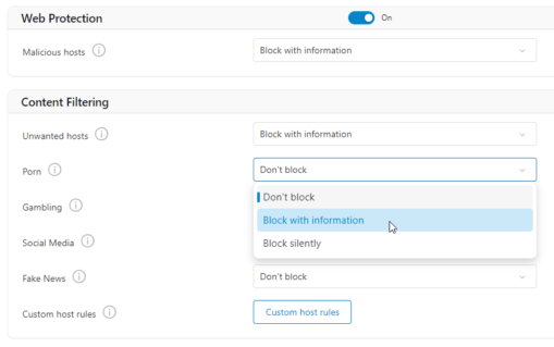 New in 2022.3: Content Filtering