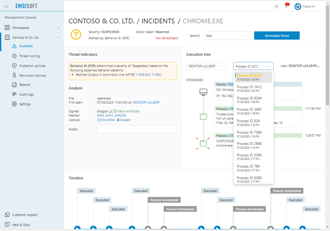 New in 2023.7: Improved detection of script-based malware