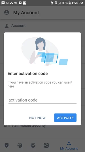 How do I insert an Emsisoft Mobile Security license key?