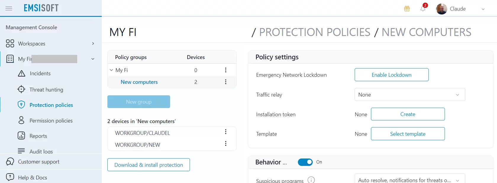 Emsisoft Management Console User Guide