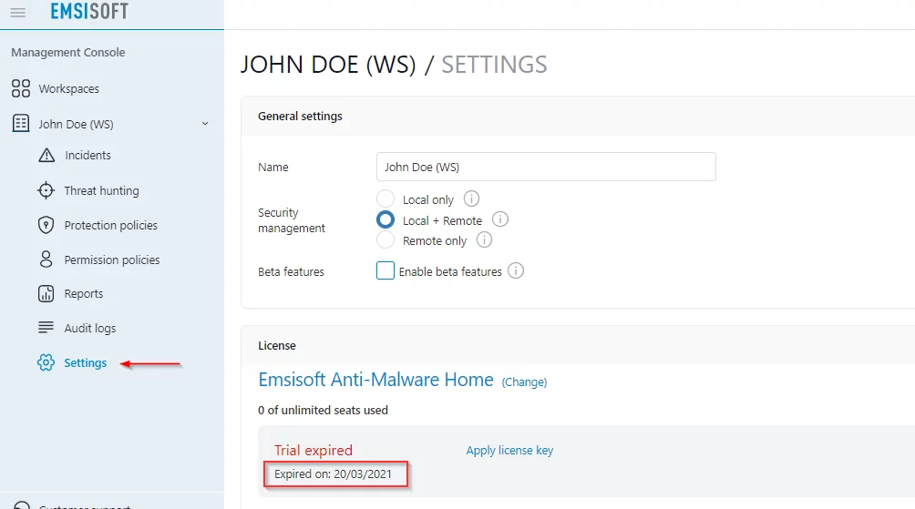 How to check when my license expires?