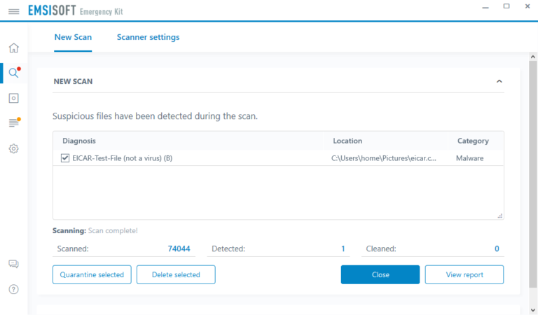 Emsisoft - Emergency Kit: Portable Malware & Virus Scanner